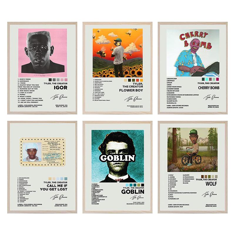 Set of Tyler the Creator Album Covers, Tyler the Creator Poster ...
