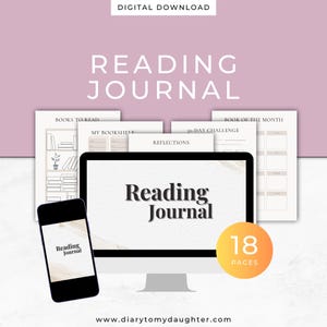 Reading Journal | Book Tracker and Review Log | Reading List ...
