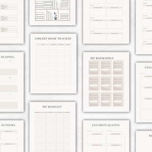 Reading Journal | Book Tracker and Review Log | Reading List ...