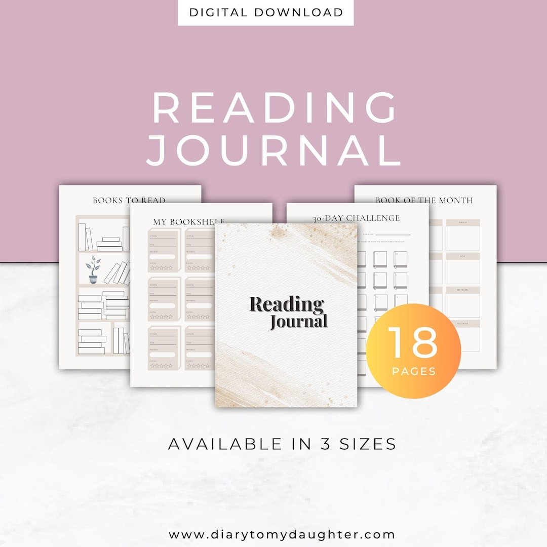 Reading Journal | Book Tracker and Review Log | Reading List ...