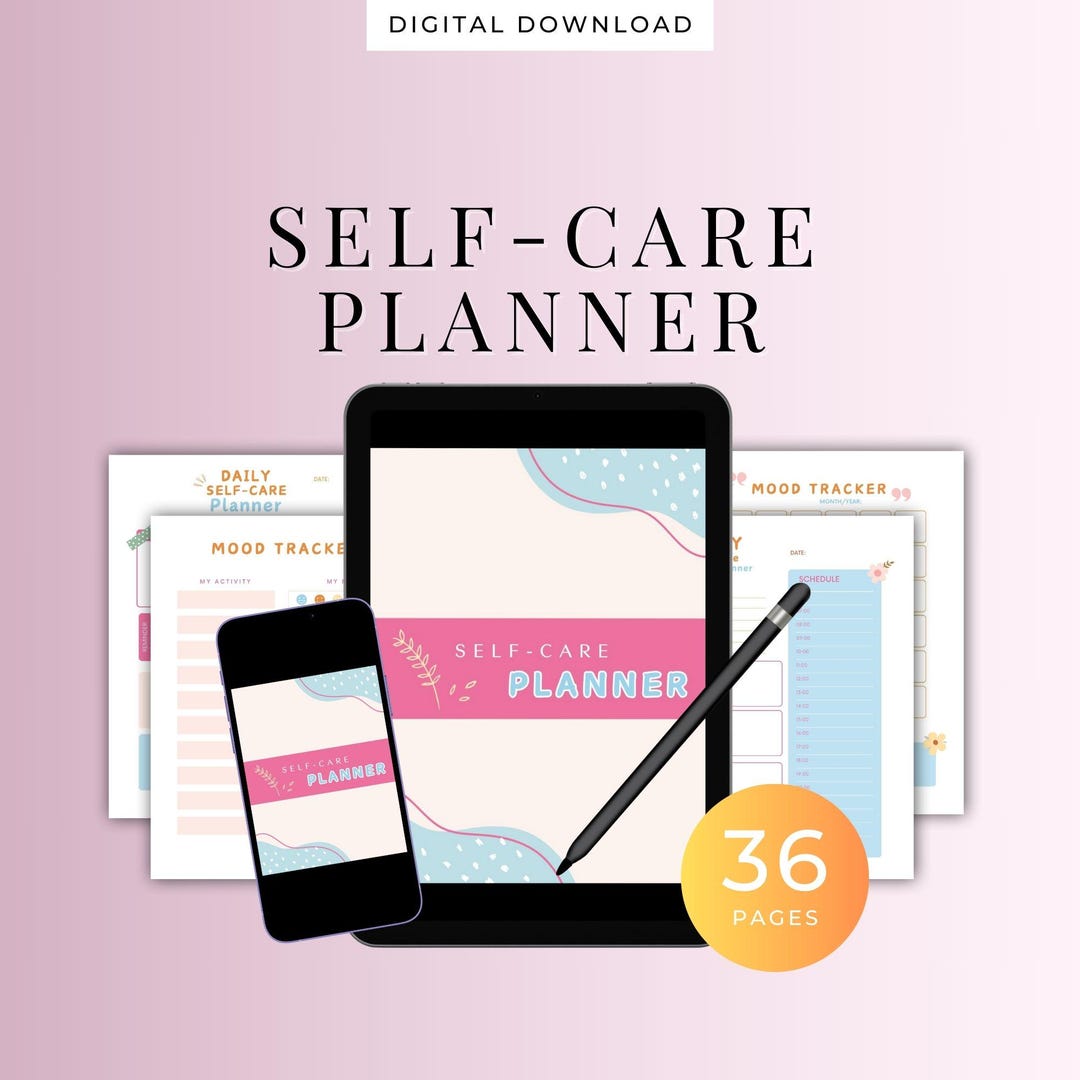 Self-care Planner | Wellness Journal | Mindfulness Organizer | Daily ...