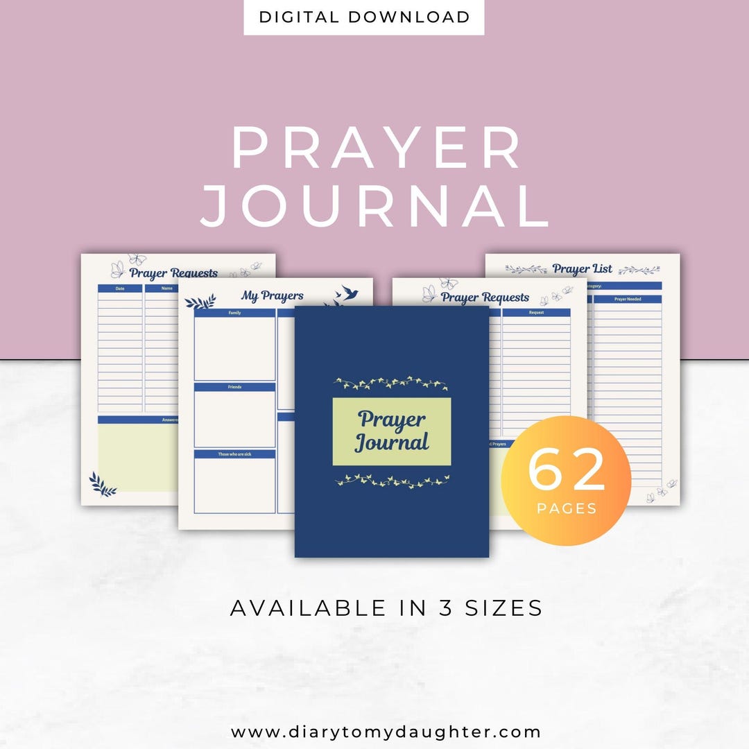 Prayer Journal | Guided Reflection and Devotion Book | Faith-focused ...