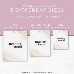Reading Journal | Book Tracker and Review Log | Reading List ...