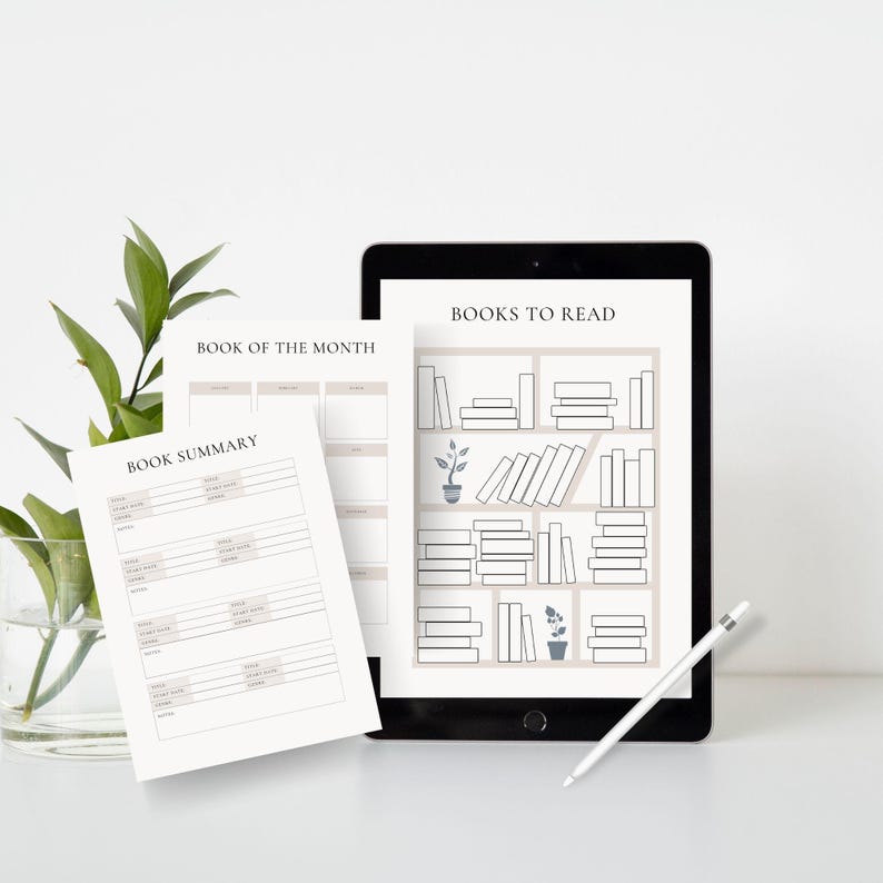 Reading Journal | Book Tracker and Review Log | Reading List ...