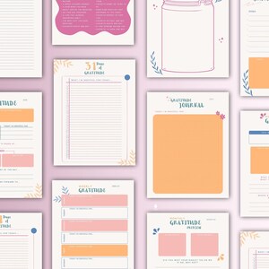 Gratitude Journal | Thankfulness Diary | Daily Gratitude Log ...