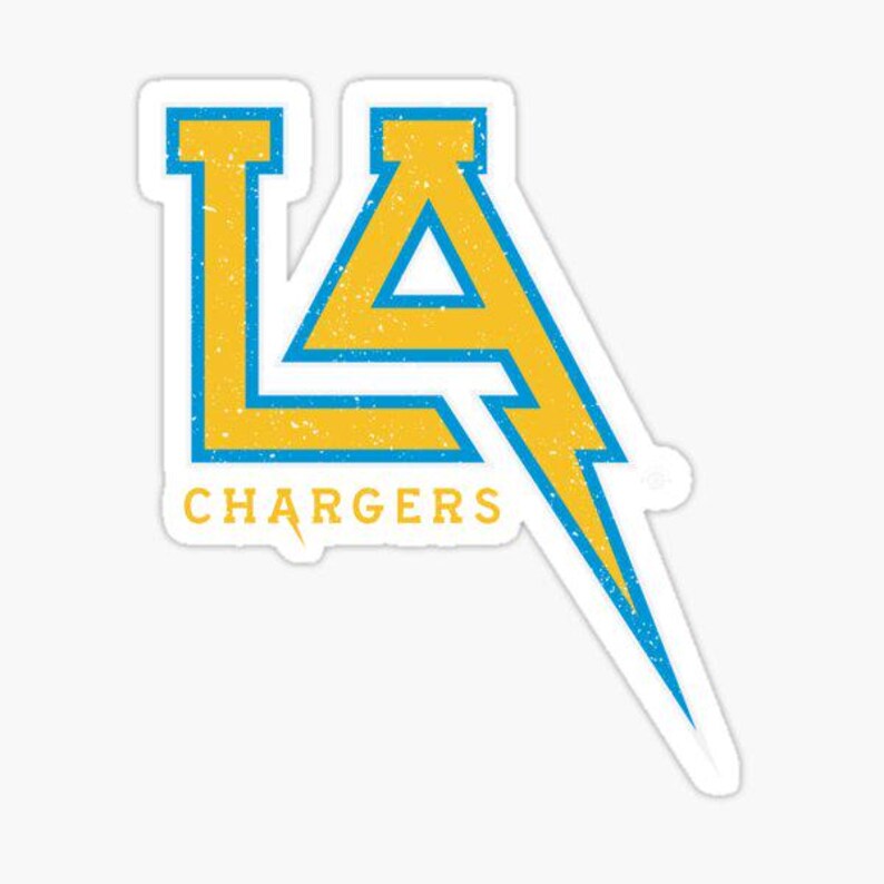 Chargers Retro Throwback Logo Vintage La Funny Sticker Decal 4
