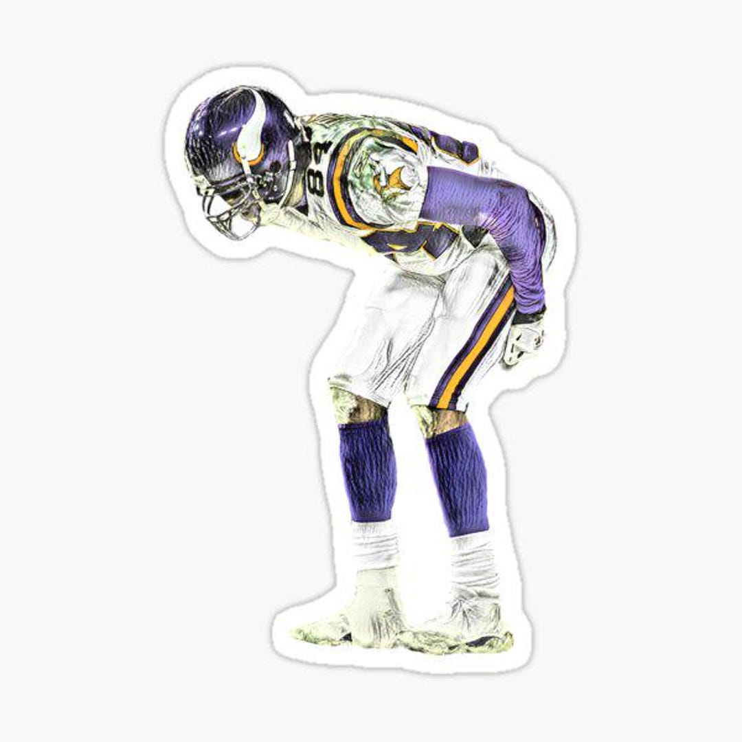 Randy Moss Mooning Retro Style Funny Sticker Decal 2000's Vikings 4 ...