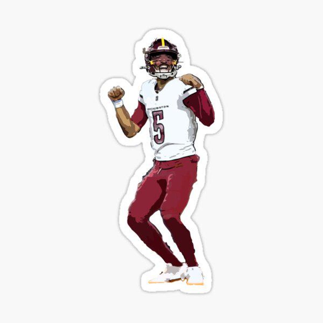 Jayden Daniels TD Dance Funny Sticker Decal 4" Glossy Washington 2024 ...