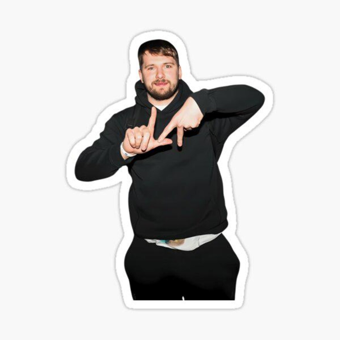 Luka LA Los Angeles Hand Sign Sticker Decal Philly 4" Glossy Lakers New ...