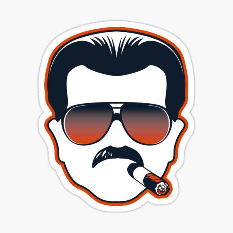 Ditka Coach Chicago Mike Ditka Funny Sticker Decal 4" Glossy Da Bears ...