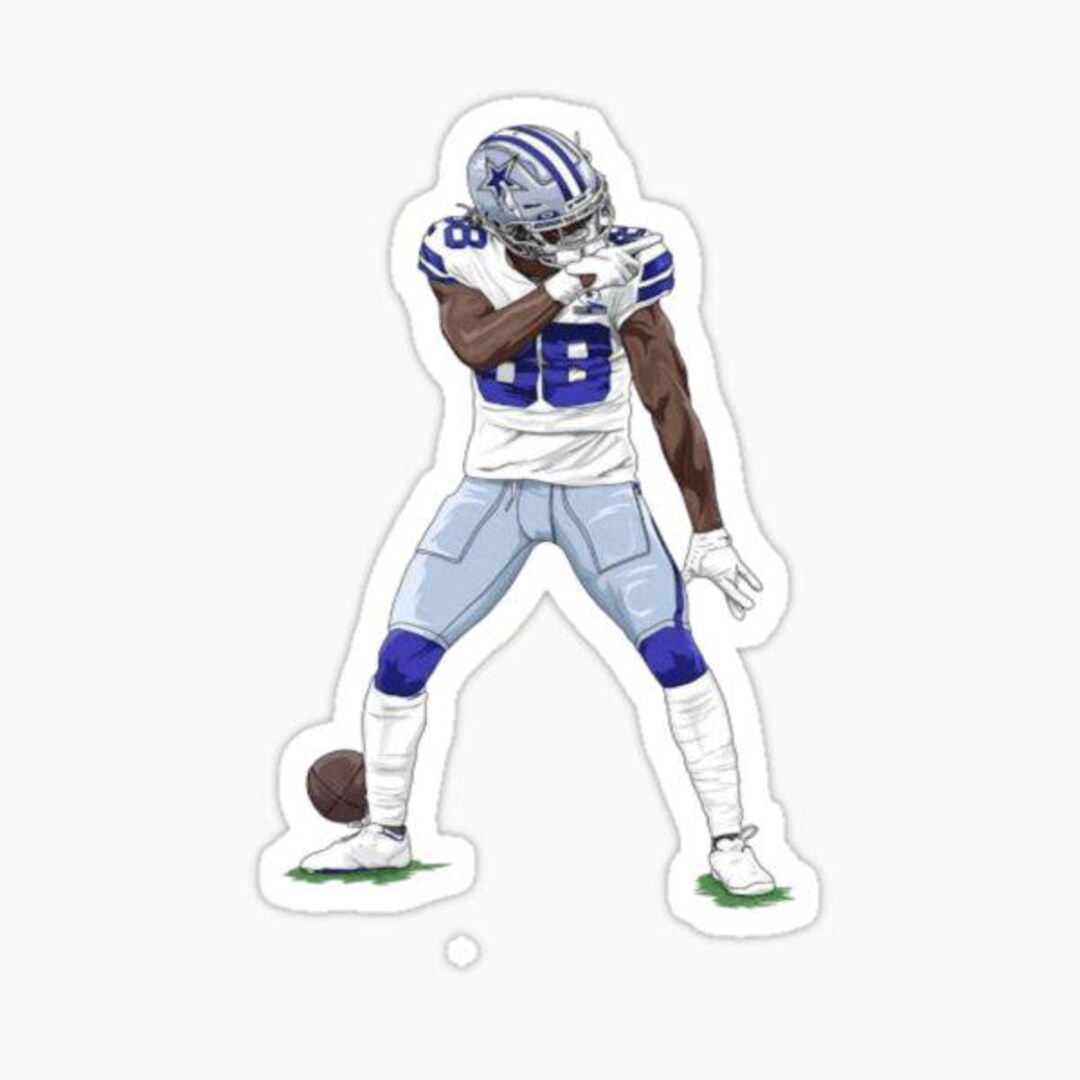 Ceedee Lamb Point Sticker Decal Fun 2024 Season Funny Decal 4" Dallas ...