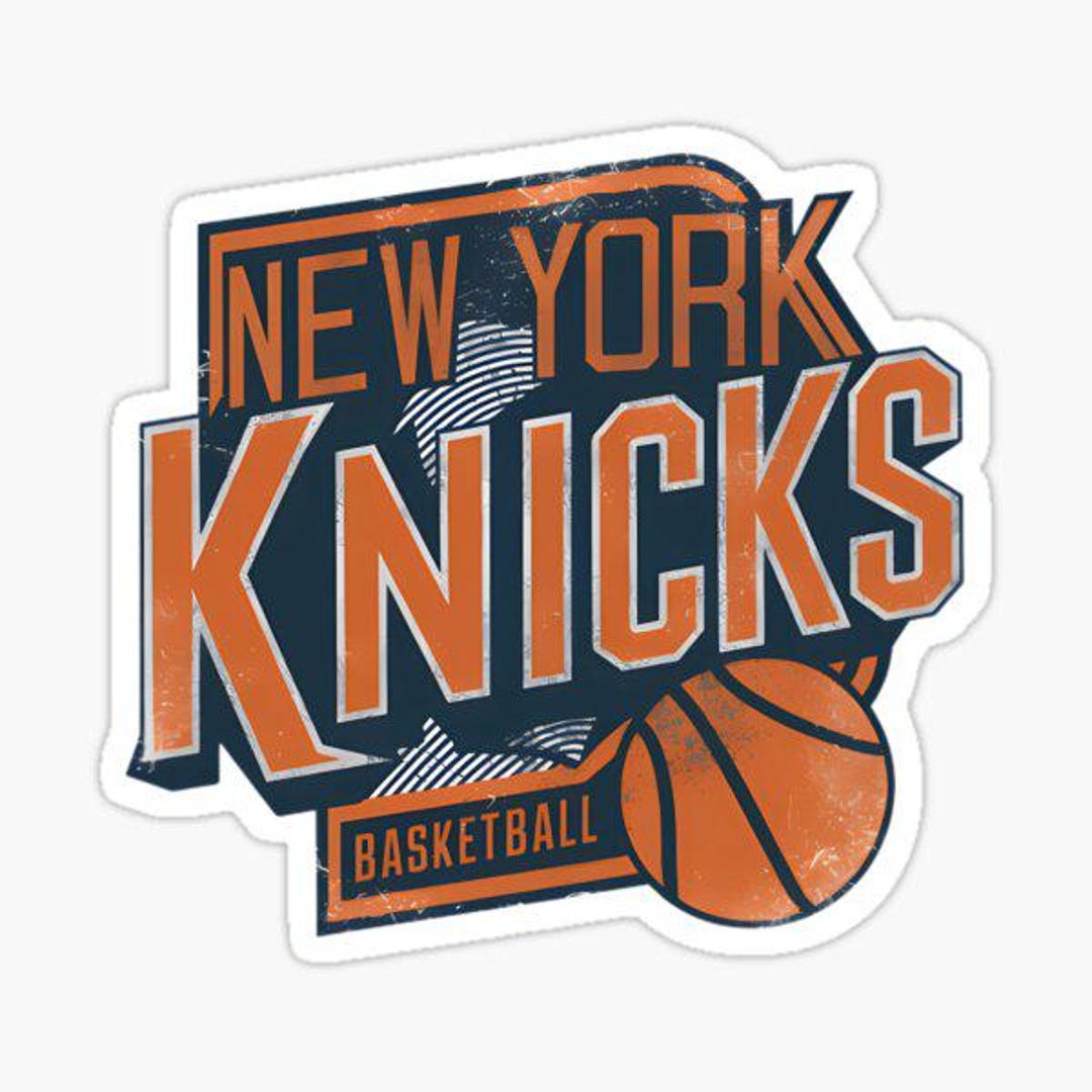 Knicks Throwback Retro Style Logo Sticker Decal 3x4" New York Vintage ...