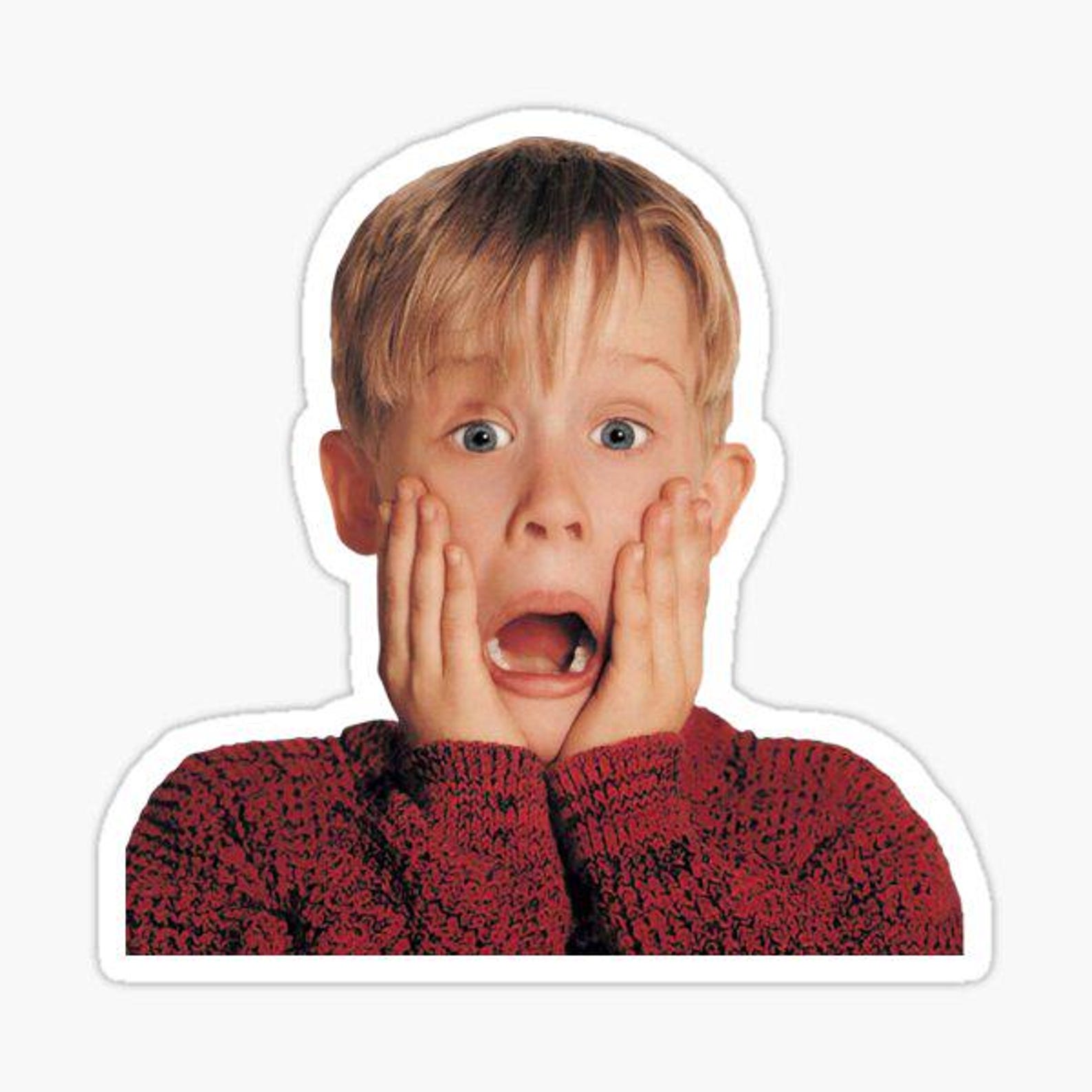 Kevin Mccallister Scream Yell Funny Sticker Decal Fun 2024 Fun 4" Home ...