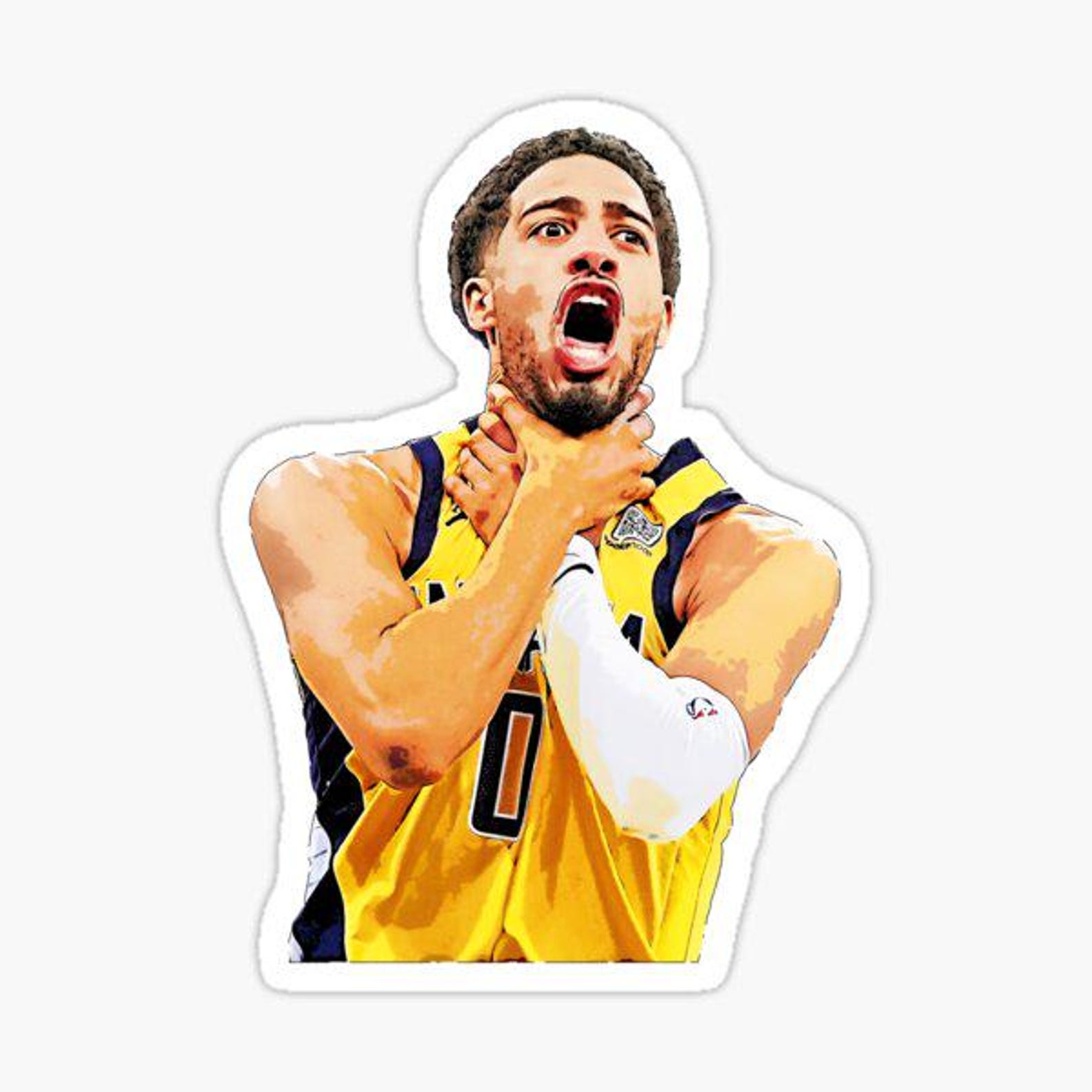 Hali Haliburton Choke Sticker Decal Funny Indiana New York Game Winner ...