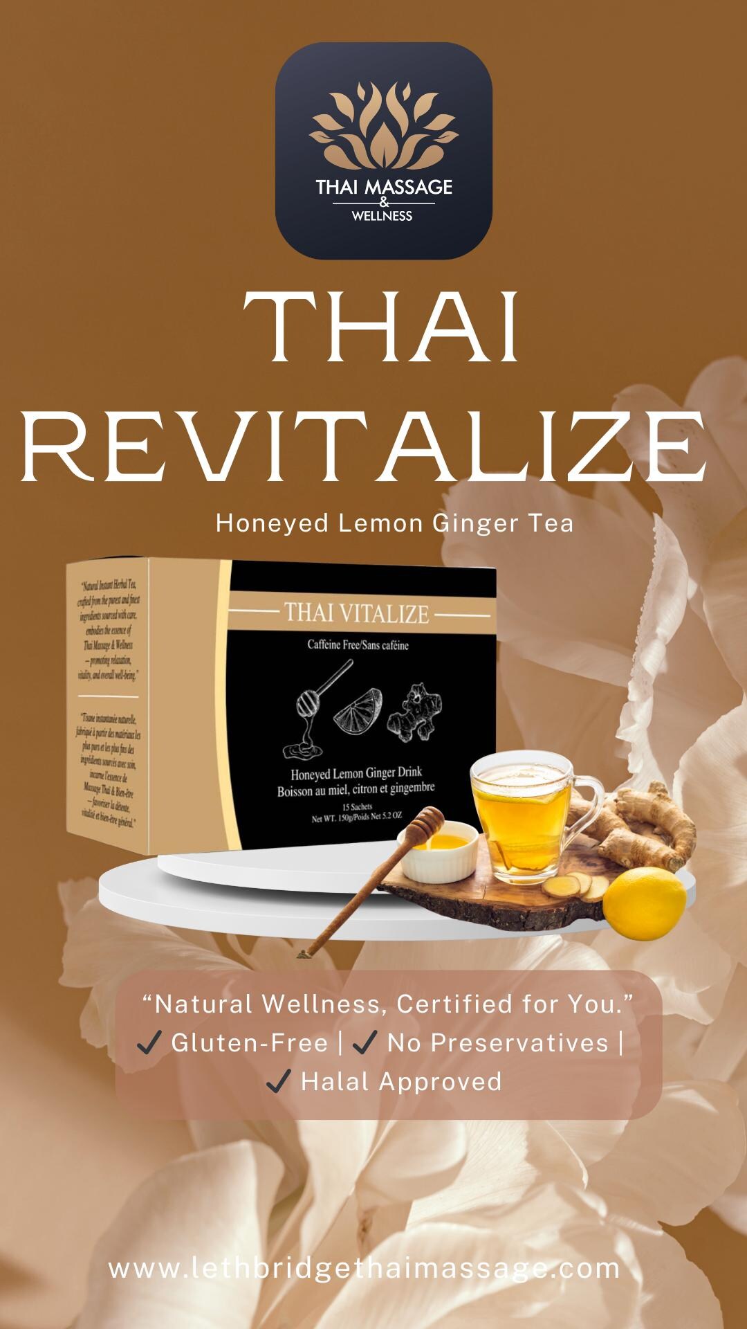 Thai Revitalize Drink: Honeyed Lemon Ginger Tea - Etsy