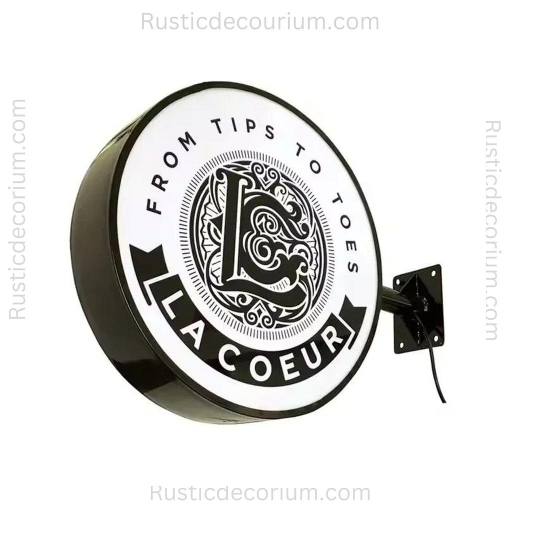 Double-sided Light Box Signage, LED Blade Sign, Round Light Box ...