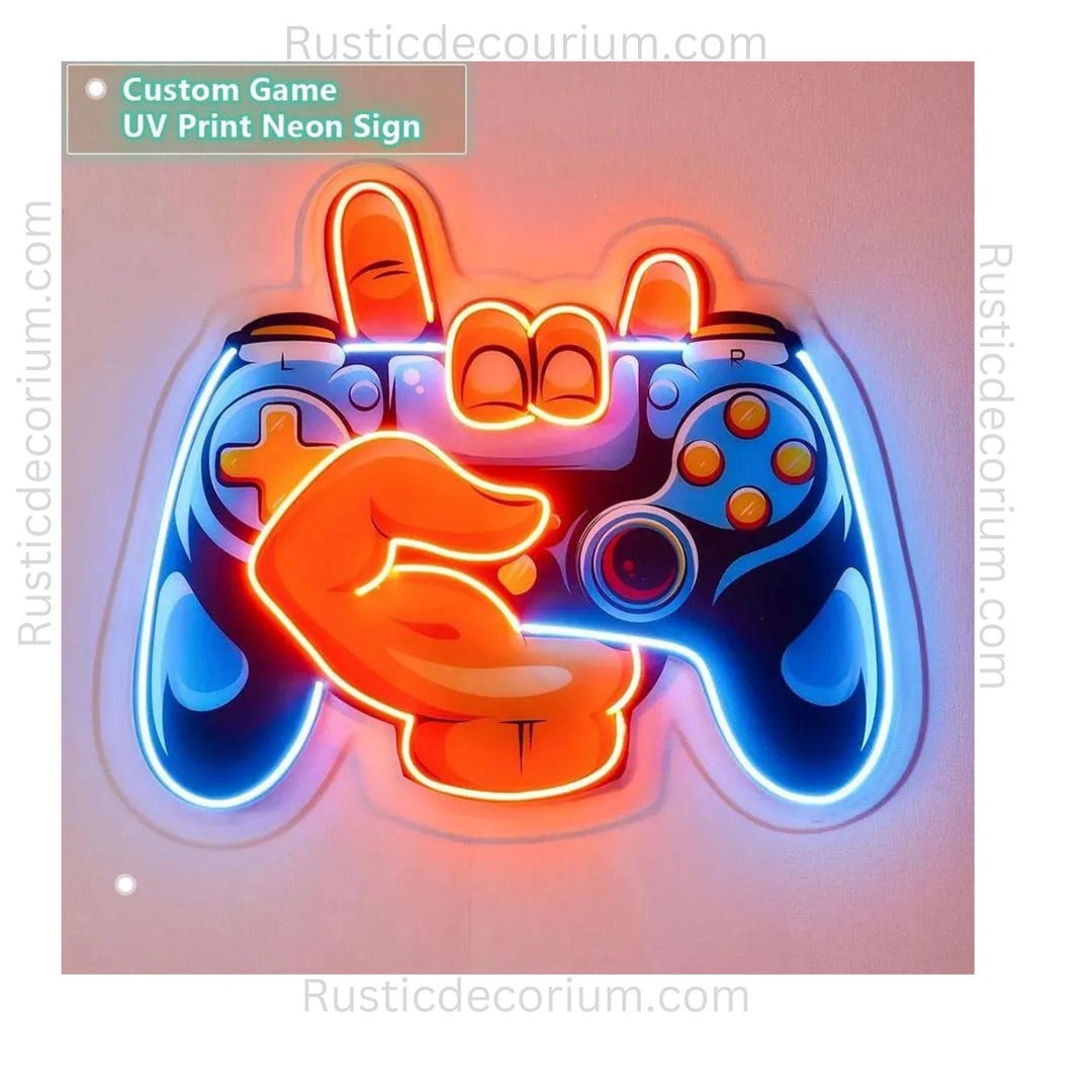Custom UV Printed Neon Signs Personalized LED Wall Art Unique Home ...