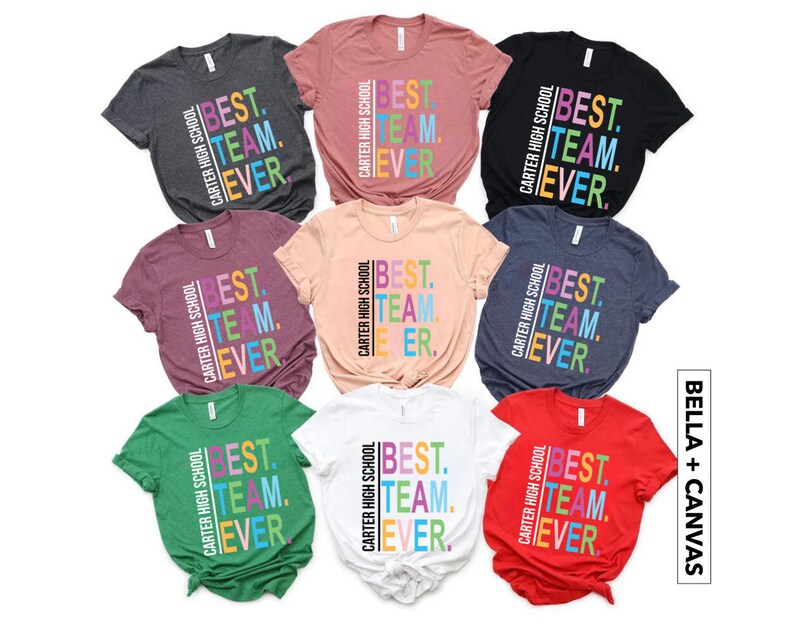 Customized Best Team Ever Shirt | Teammate Shirt | Team Name Shirt for ...