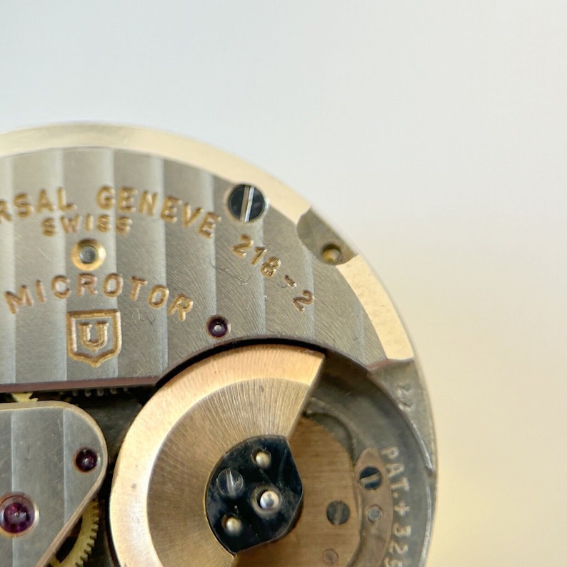 Universal Geneve Polerouter Cal 218-2 Watch Parts Movement Balance Fork ...