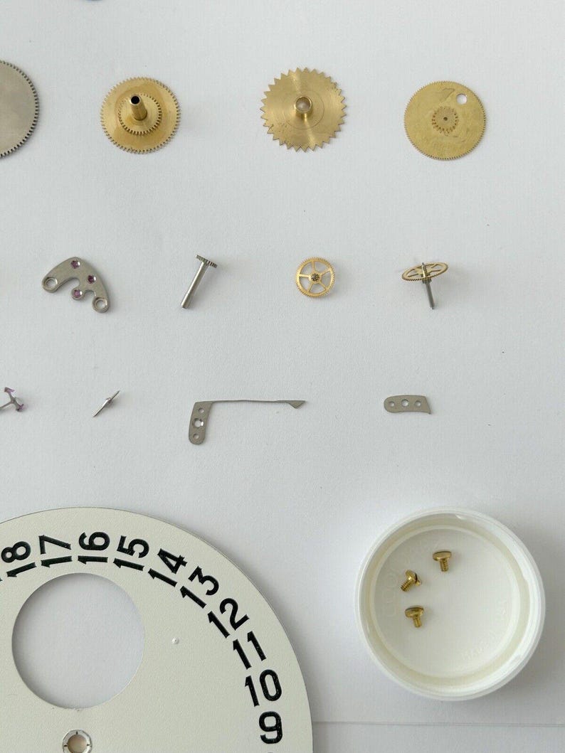 Jaeger Lecoultre Cal 228 Clock Movement for Parts Balance Fork Key Knob ...