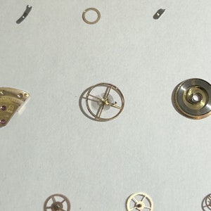 Omega Cal 560 Parts Movement Balance Fork Wheels Springs Bridge Watch ...