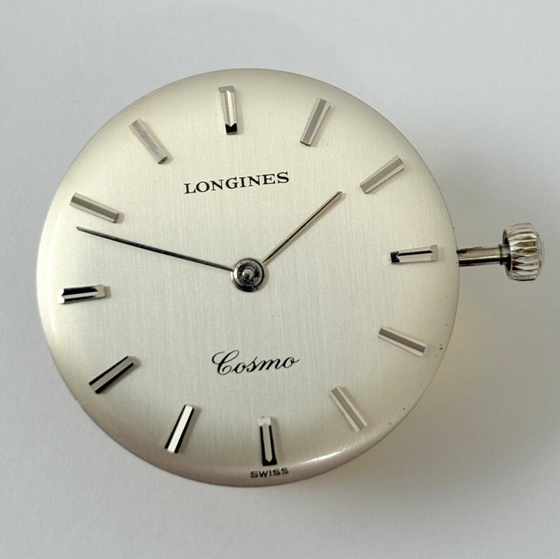 Longines Cal 428 Watch Part Movement Balance Fork Spring Bridge Dial ...