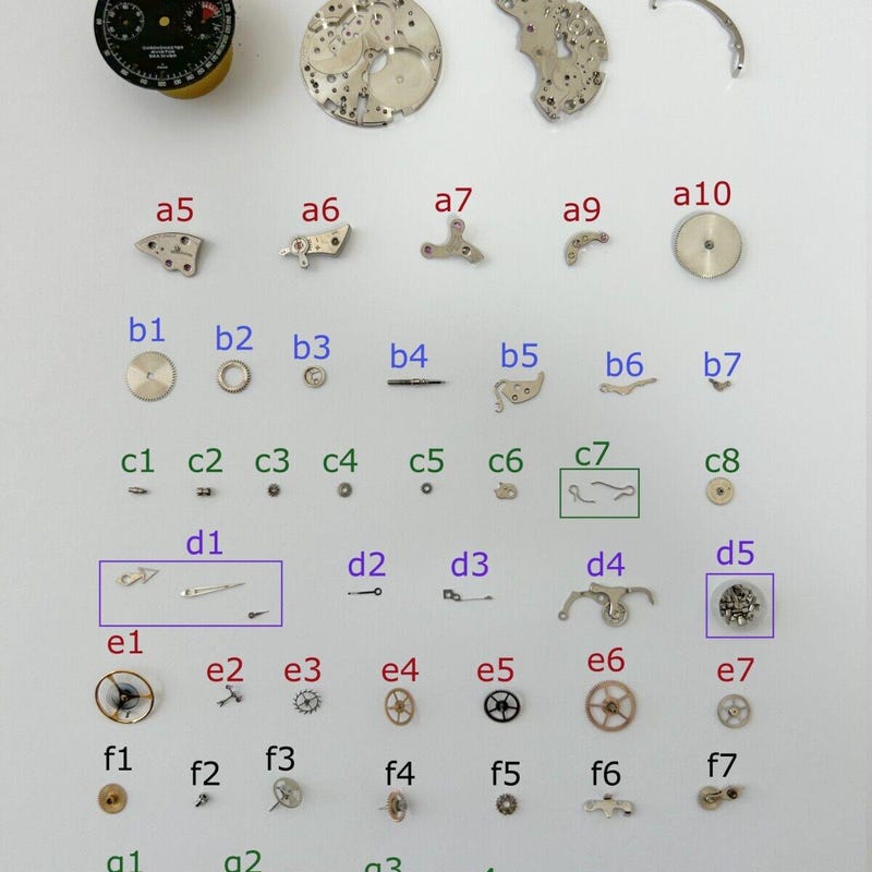 Vintage Chronograph Parts - Etsy