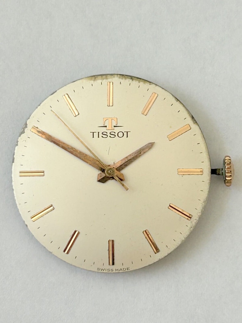 Tissot Cal 781 Watch Parts Movement Balance Fork Spring Bridge Dial 784 ...
