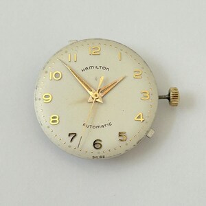Hamilton Cal 661 Watch Parts Movement Balance Fork Spring Bridge Dial ...