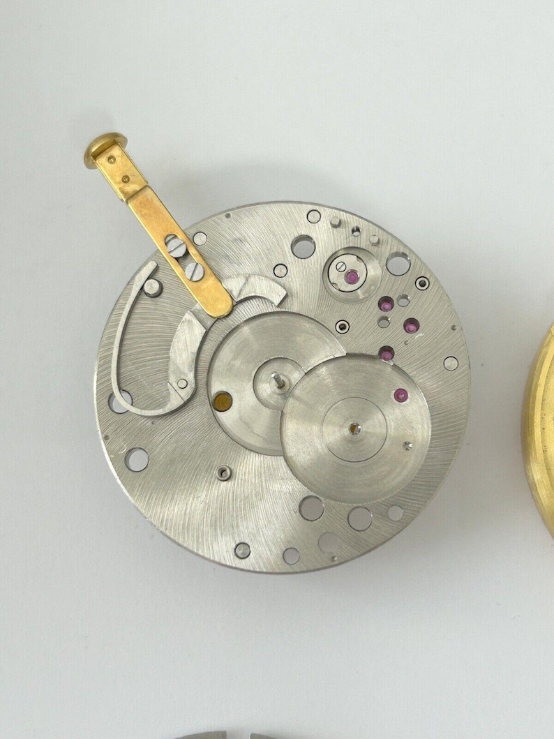 Jaeger Lecoultre Cal 228 Clock Movement for Parts Balance Fork Key Knob ...