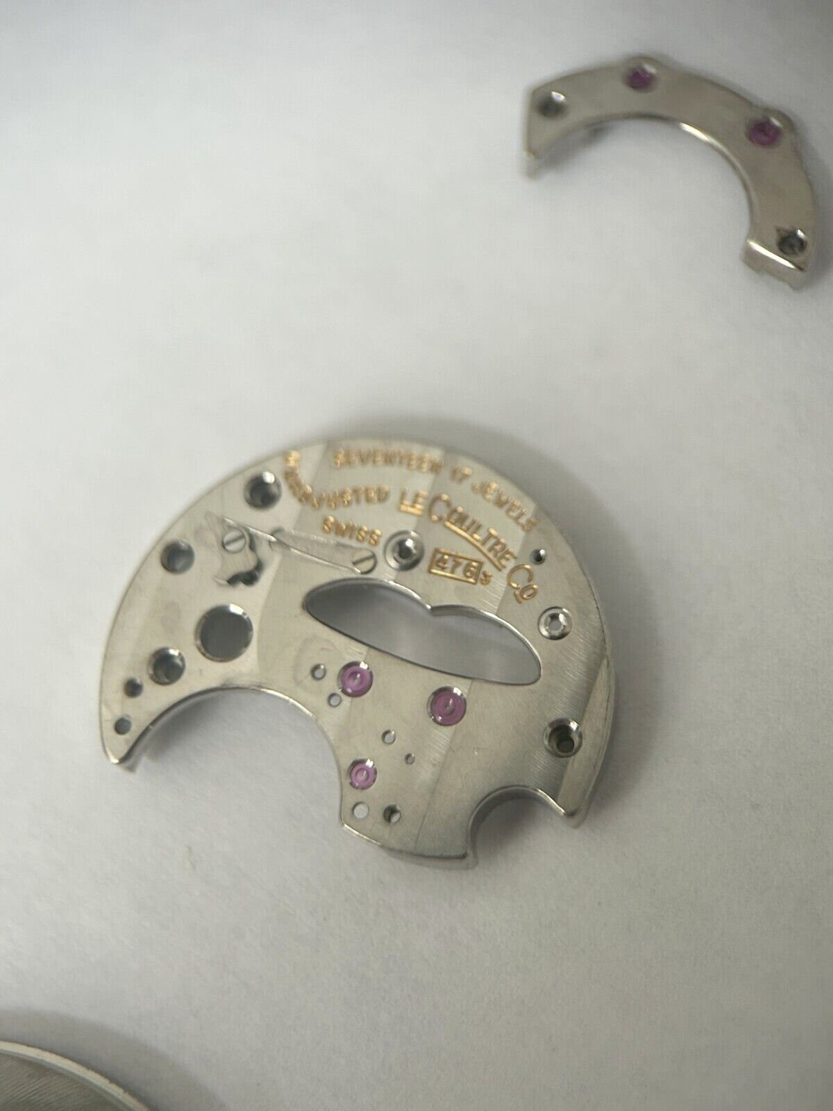 Jaeger Lecoultre Cal 476 Part Movement Balance Wheel Spring Bridge ...