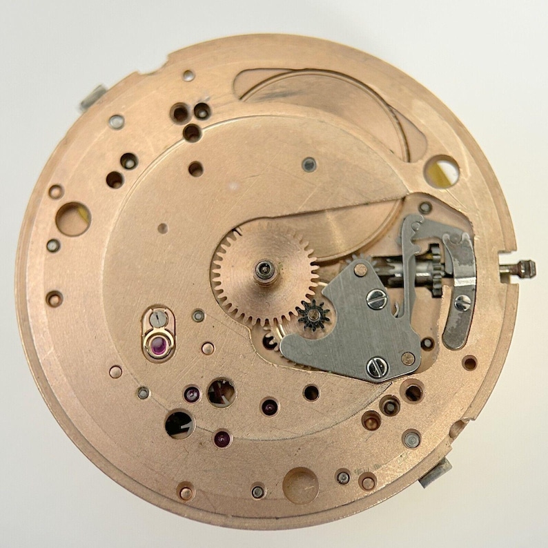 Omega Cal 550 Watch Movement Parts Dial Balance Spring Plate Fork Wheel ...