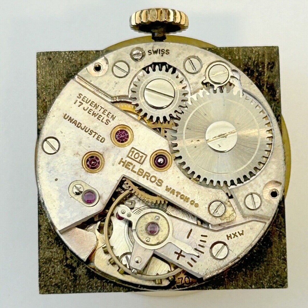 Helbros Cal 101 Watch Movement for Parts Balance Fork Spring Bridge - Etsy
