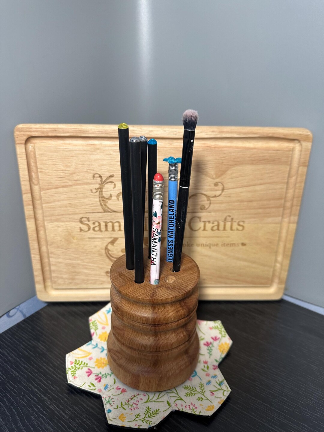 Crochet Hook and Scissors Stand Wooden - Etsy