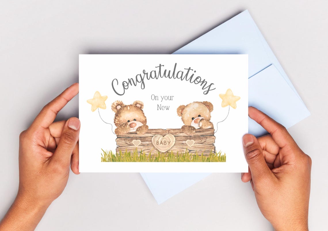 Congratulations on Your New Baby Printable Card | New Baby Digital ...