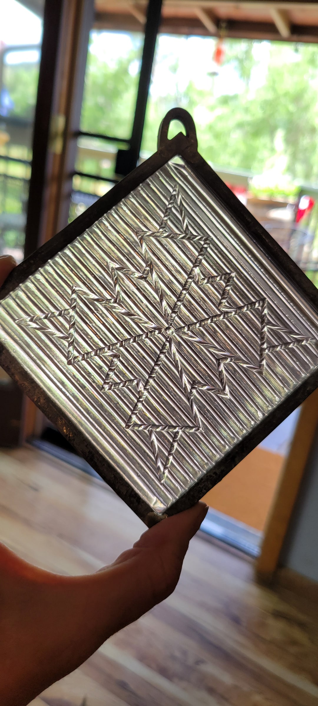 Luxfer Glass Prism Tiles, Set of 5 Purple and Clear - Etsy