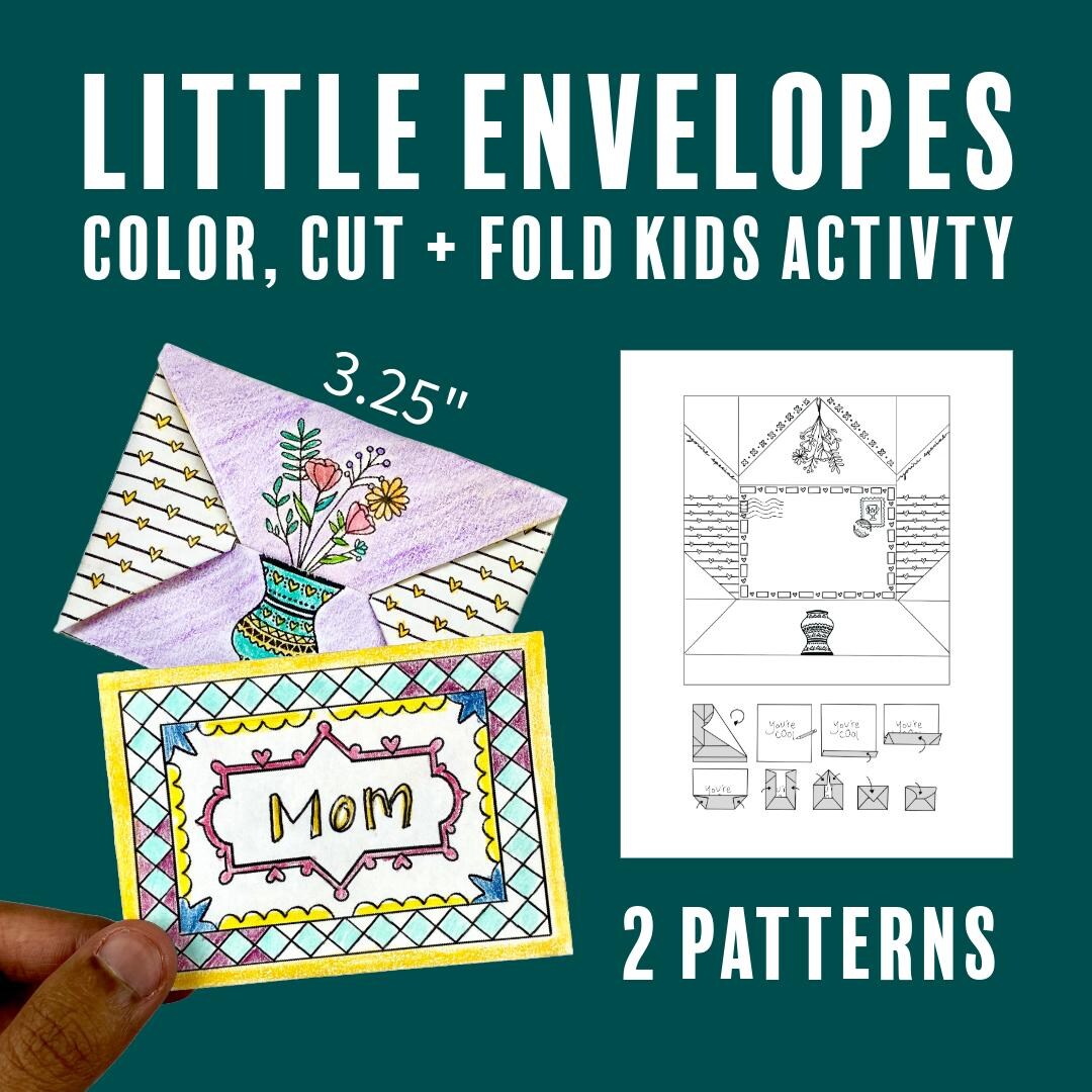 Printable Mini Envelope Template PDF Download Little Party Favor ...