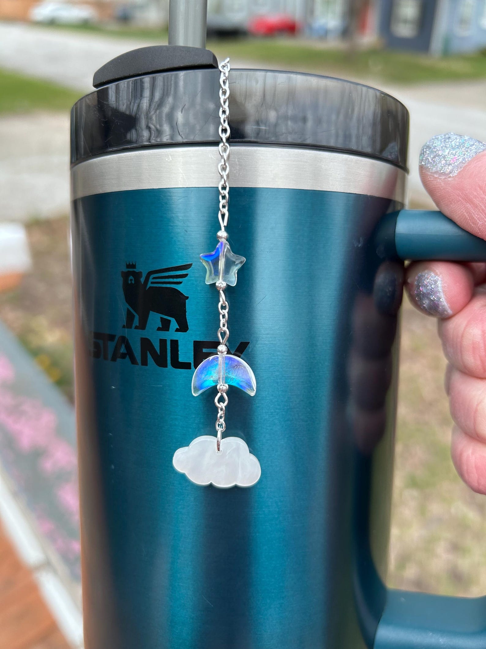 Moon Star Cloud Stanley Cup Charm - Dreamy Tumbler Accessory - Stanley ...