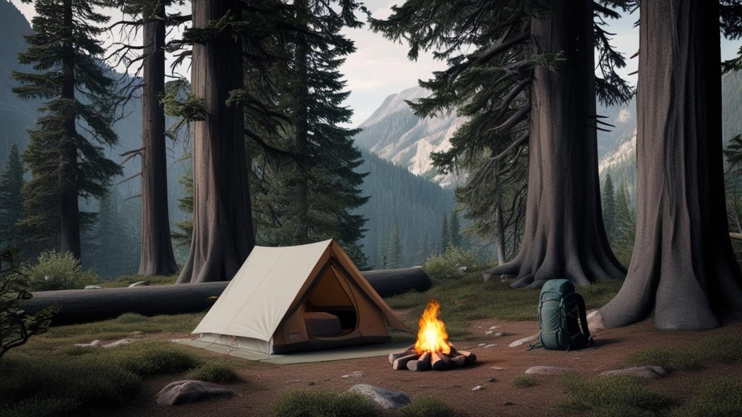 Video Call Backgrounds. Camping Theme, FOUR Images - Etsy