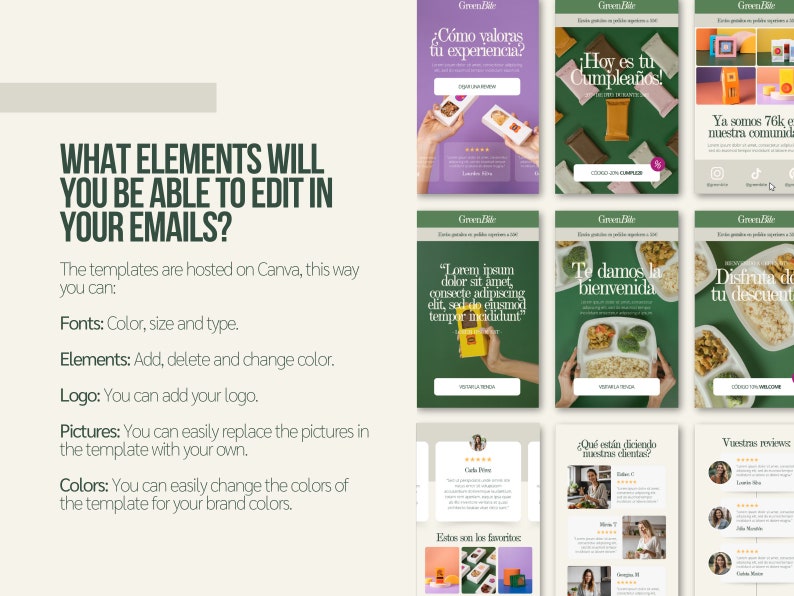 Modular Email Templates Pack / 30 Combinable Blocks / Easily Editable ...