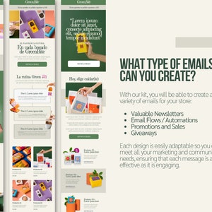 Modular Email Templates Pack / 30 Combinable Blocks / Easily Editable ...