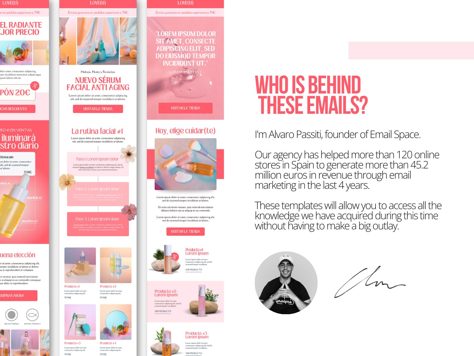 Modular Email Templates Pack / 30 Combinable Blocks / Easily Editable ...