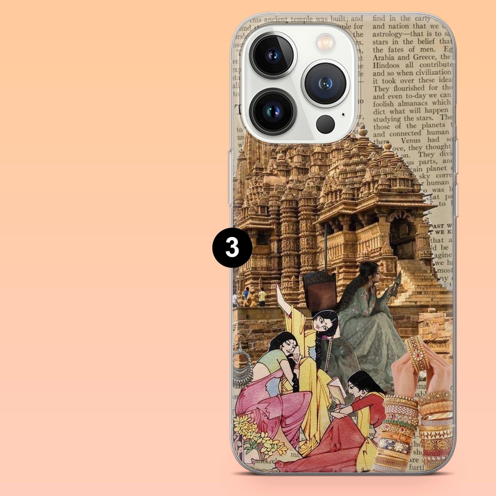 Indian Art Phone Case Hindu Krishna Cover for iPhone 16, 15, 14, 13, 12 ...