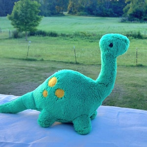 Plush Green Dinosaur - Etsy