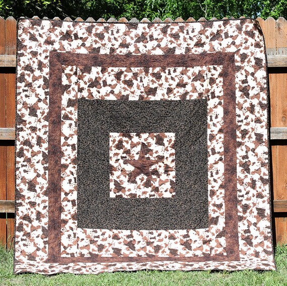 Cowhide Comfort Quilt - Etsy