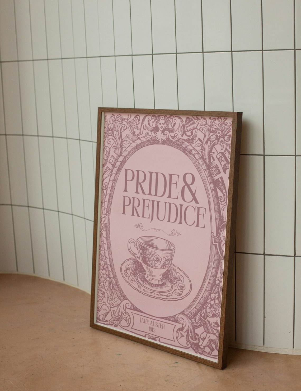 Pride and Prejudice Digital Art Print - Jane Austen Aesthetic Wall Art ...