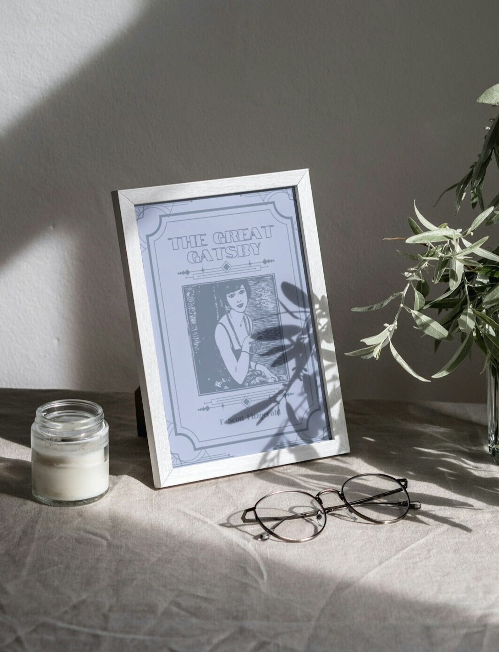 Great Gatsby Digital Art Print - F Scott Fitzgerald Aesthetic Wall Art ...