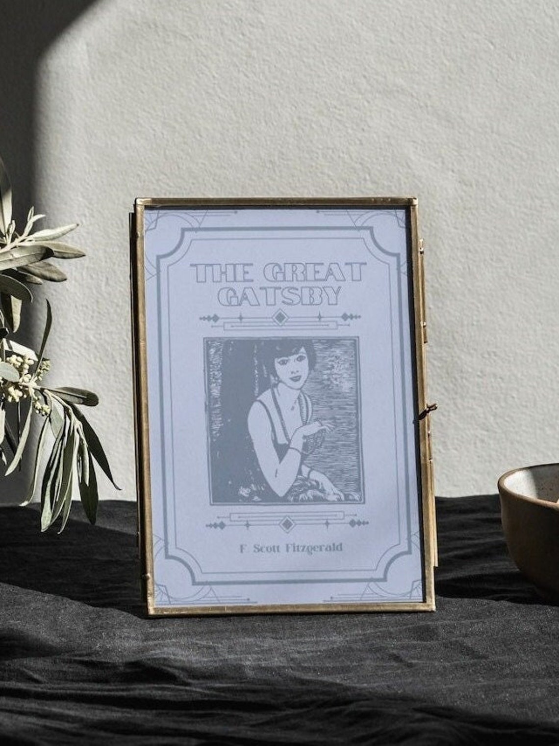 Great Gatsby Digital Art Print - F Scott Fitzgerald Aesthetic Wall Art ...