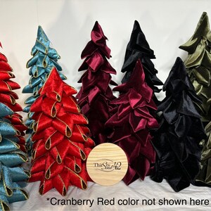 Aquamarine Blue Velvet Ribbon Tree Tabletop Holiday Decor - Etsy