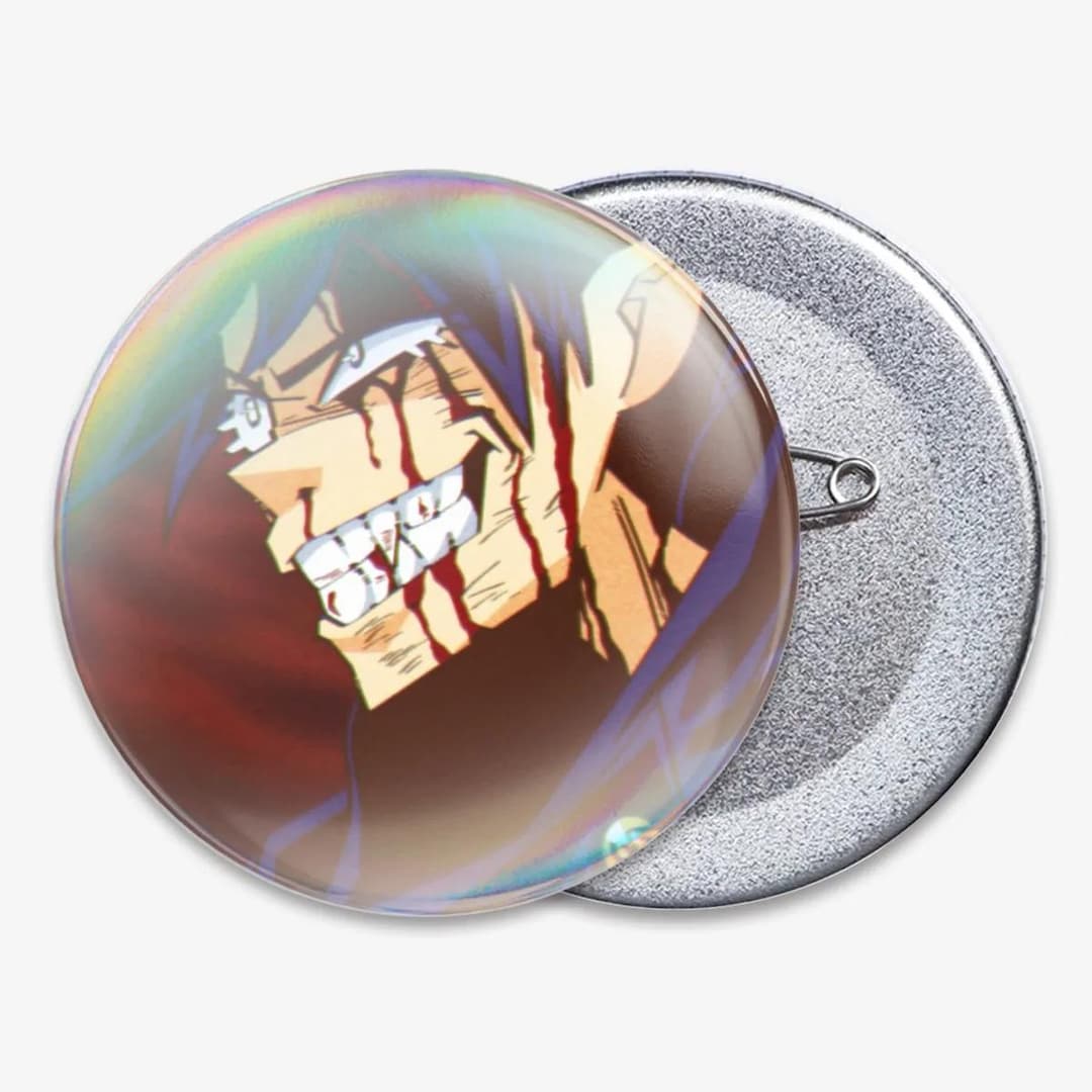 Jujutsu Kaisen JJK Holographic Button Pins gojo, Megumi, Yuji, Satosugu ...